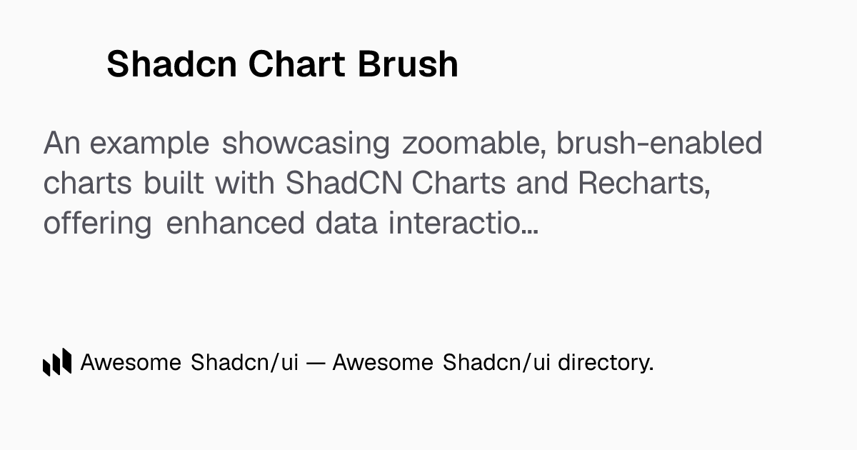 Shadcn Chart Brush: Interactive Charts: Zoom and Pan with ShadCN ...